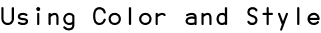 Scriptographer.org - Using Color and Style